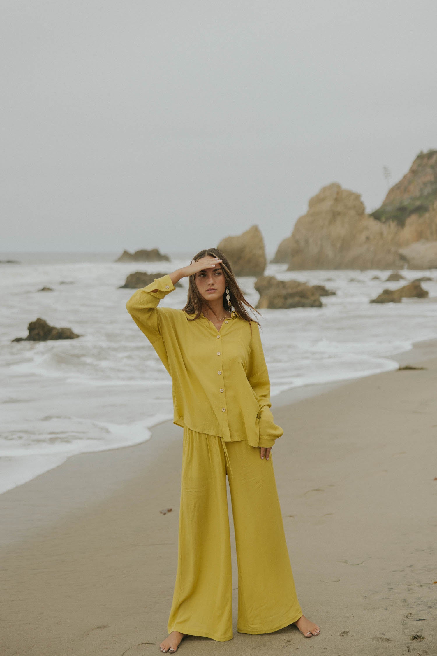 Cove Flowy Beach Pant Canary Altair The Label
