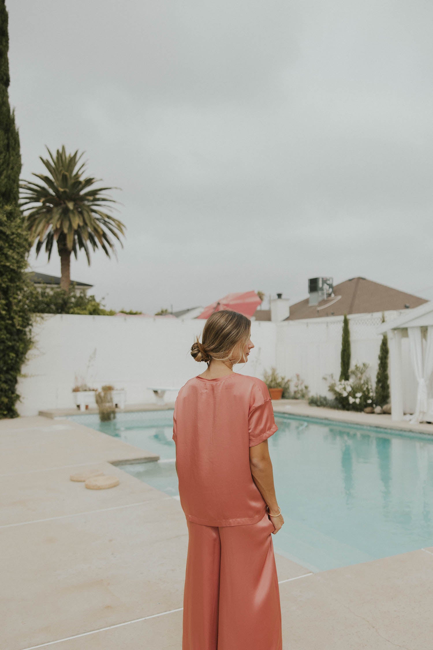 Isabel Oversized Satin Top | Rose – Altair The Label Isabel Oversized Satin Top | Rose – Altair The Label