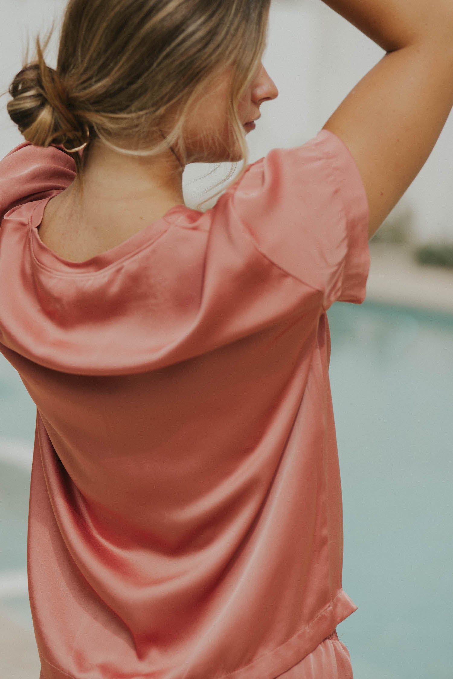 Isabel Oversized Satin Top | Rose – Altair The Label Isabel Oversized Satin Top | Rose – Altair The Label