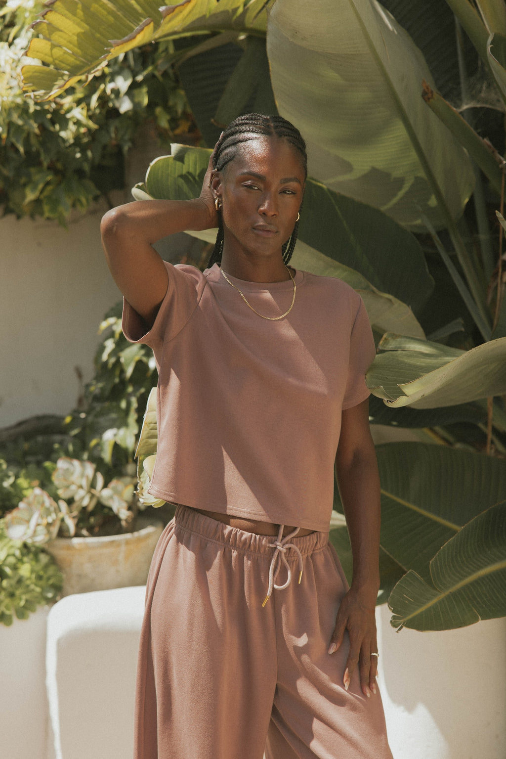 Shana Fitted Tee | Mauve – Altair The Label